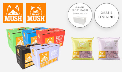 Få Mush BARF leveret til din dør | Frisk & frossen BARF hundemad